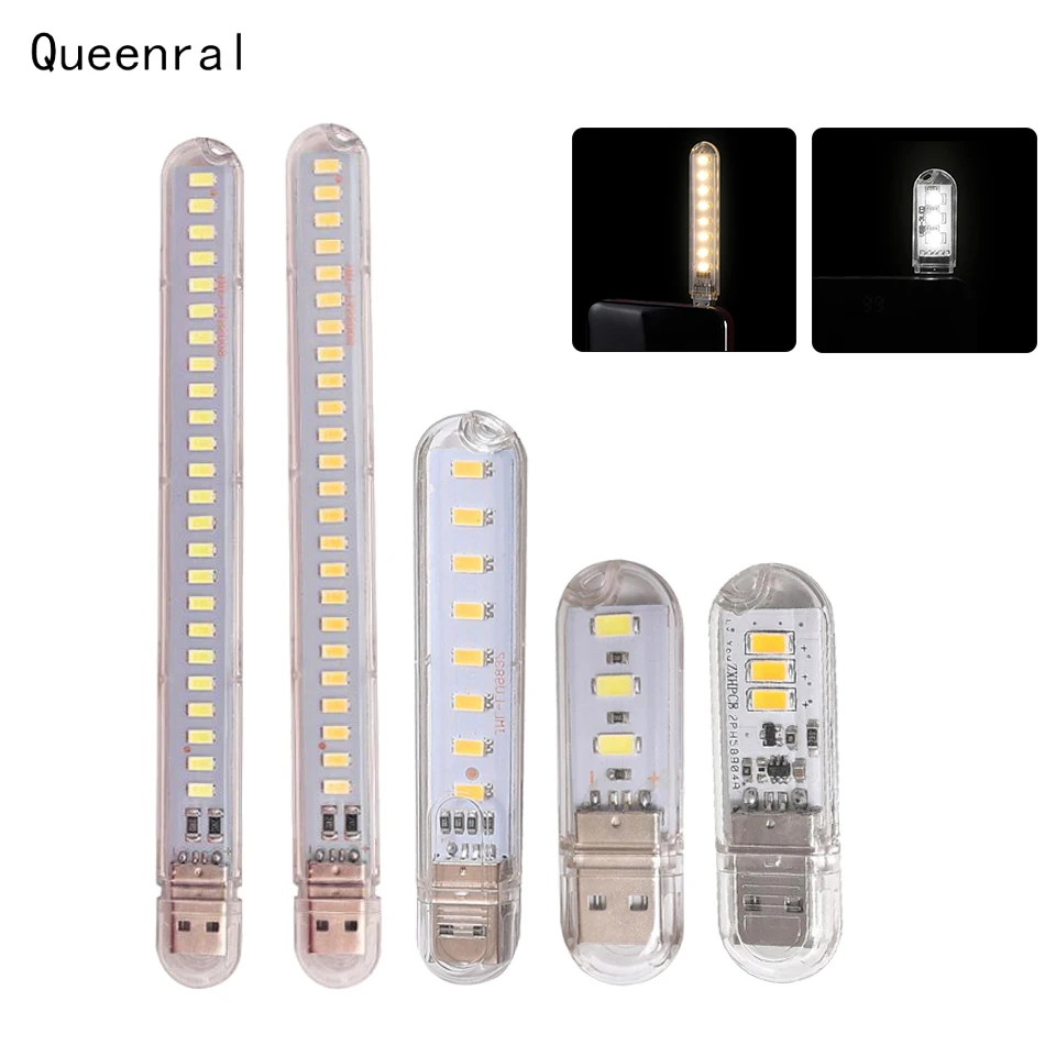 미니 휴대용 USB LED 책 조명, DC5V 매우 밝은 독서 램프, 3LED 8LED 24LED 조명, 파워 뱅크 PC 노트북| | - AliExpress