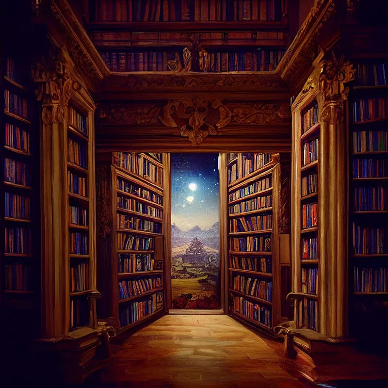 Magic Library Wallpaper