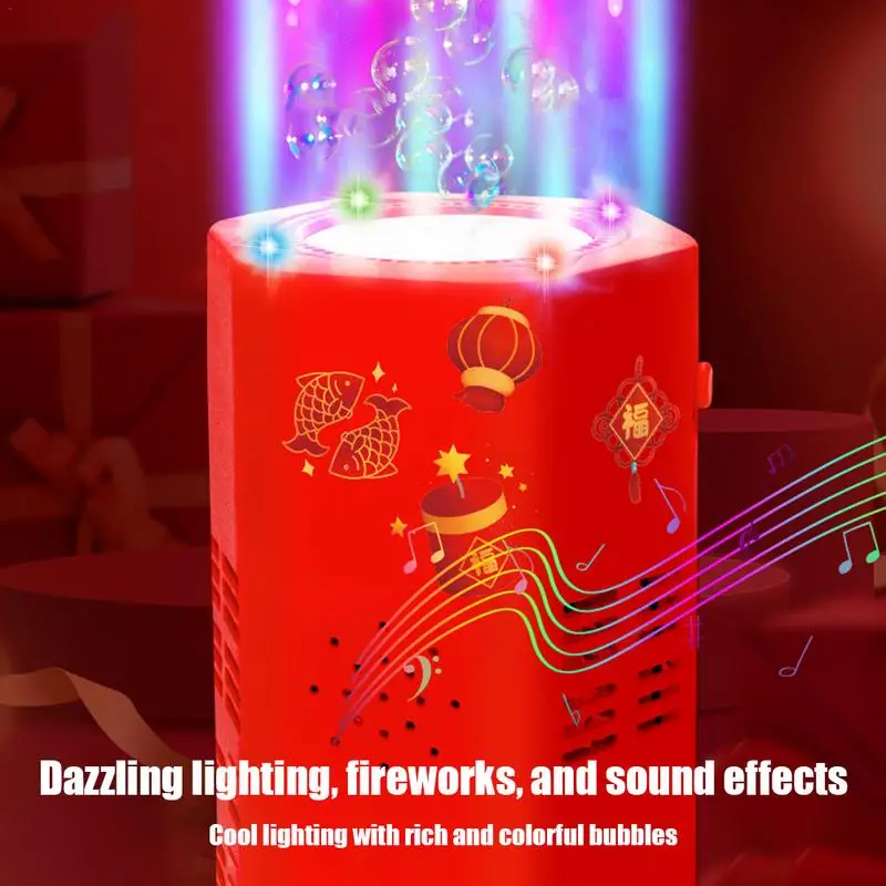 Portable Firework Bubble Machine Automatic Bubble Blower With Music ...