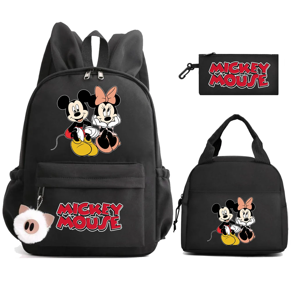 3Pcs-set-Disney-Mickey-Mouse-Backpack-Bagpack-Teens-Travel-Schoolbag ...