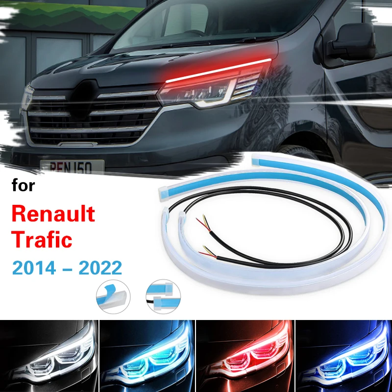 LED-DRL-For-Renault-Trafic-2014-2022-Car-Daytime-Running-Light-Flexible ...