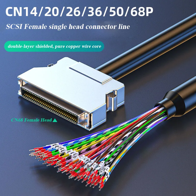 SCSI-Female-Single-Head-Servo-Wire-with-Terminal-and-Number-Tube-CN14 ...