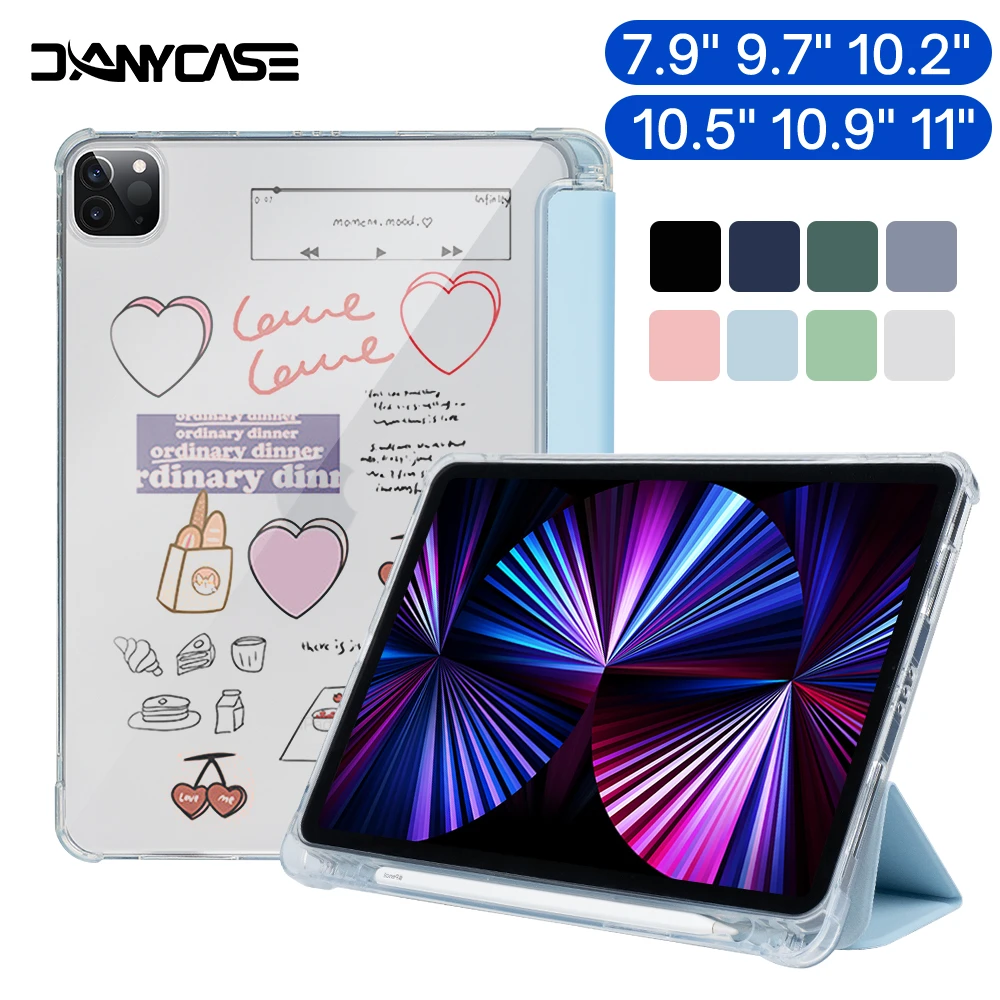 DANYCASE For 2021 iPad Case Pro 11 M1 2019 2020 10.2 7/8/9th Cover 2018 ...