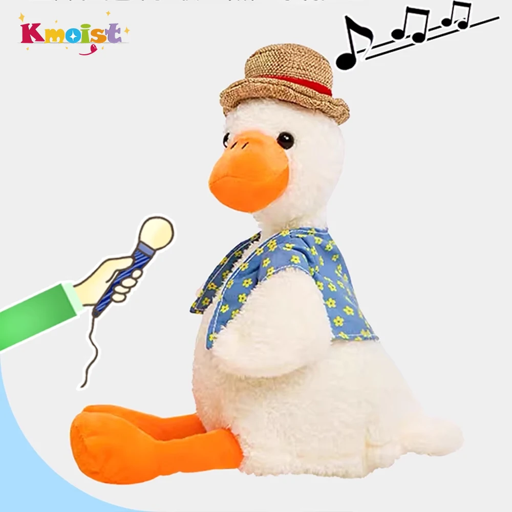 Electric-Plush-Replay-Parrot-Repeat-Talking-Duck-Recording-Singing ...