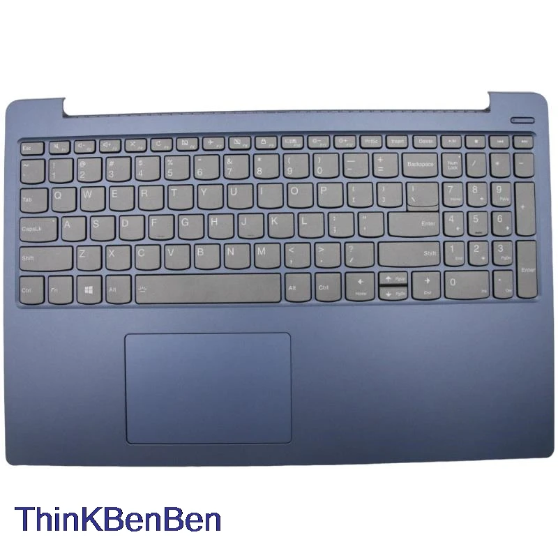 US-English-Blue-Keyboard-Upper-Case-Palmrest-Shell-Cover-For-Lenovo ...