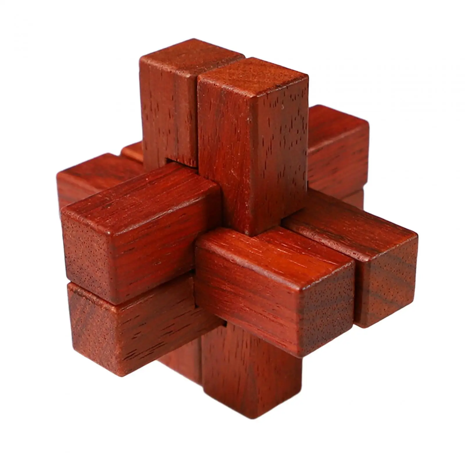 Wooden Brain Teaser Puzzle Toy 3D Unlock Interlock Game - The mind ...