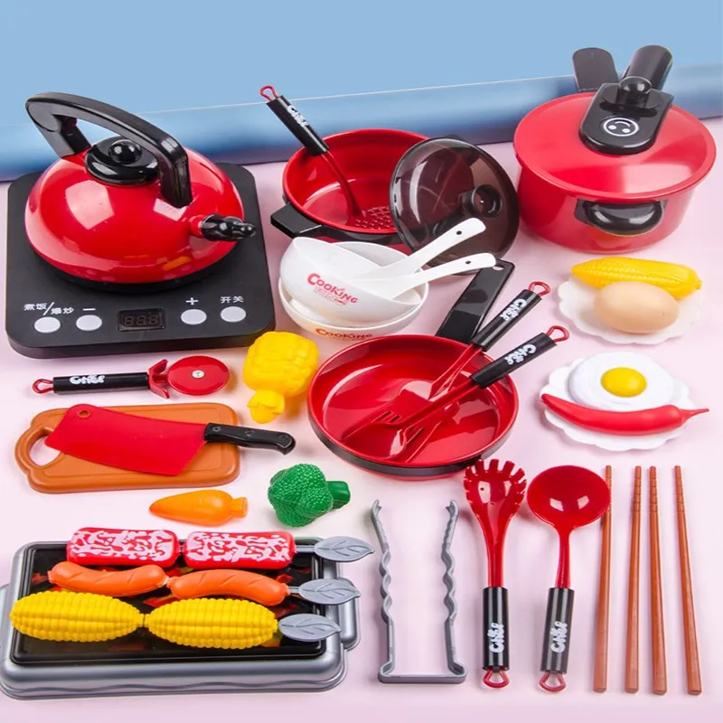 Kitchen Toys Set For Kids Baby Toys Cutting Fruit Cooking Kitchen ...