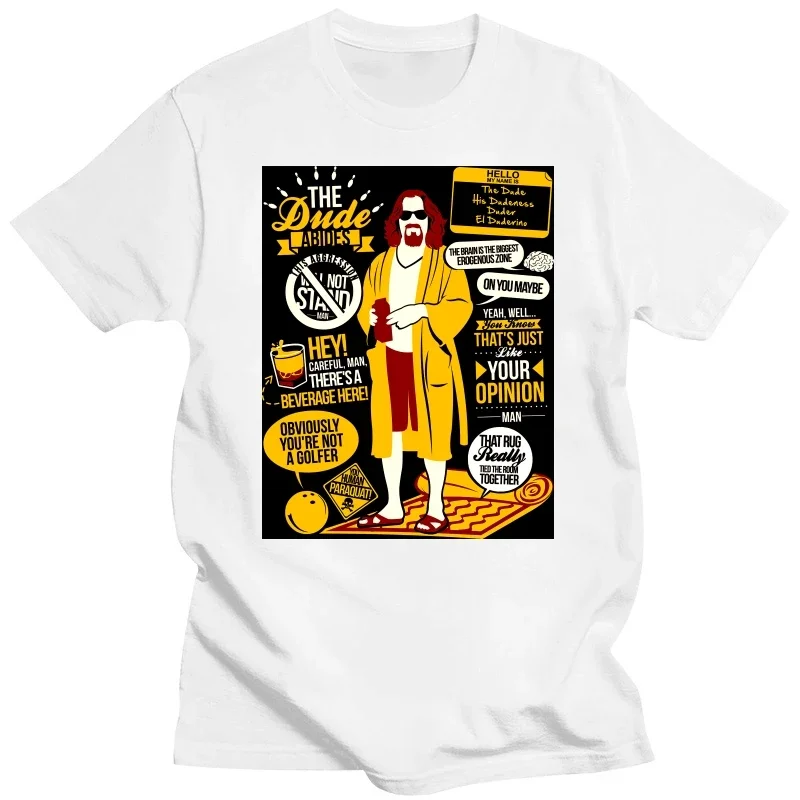 Mens-Funny-The-Dude-Quotes-T-Shirt-Short-Sleeve-Cotton-The-Big-Lebowski ...