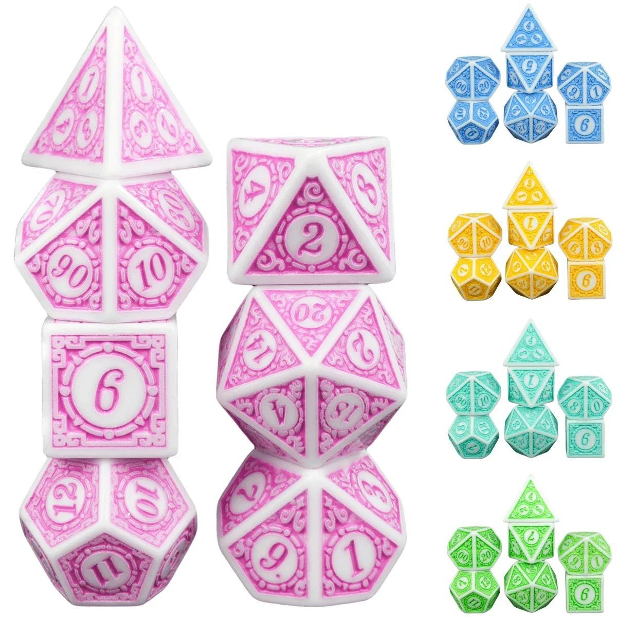 Multi-Sided-Dice-Set-para-Jogos-de-Tabuleiro-DND-Board-Games-Ensino ...