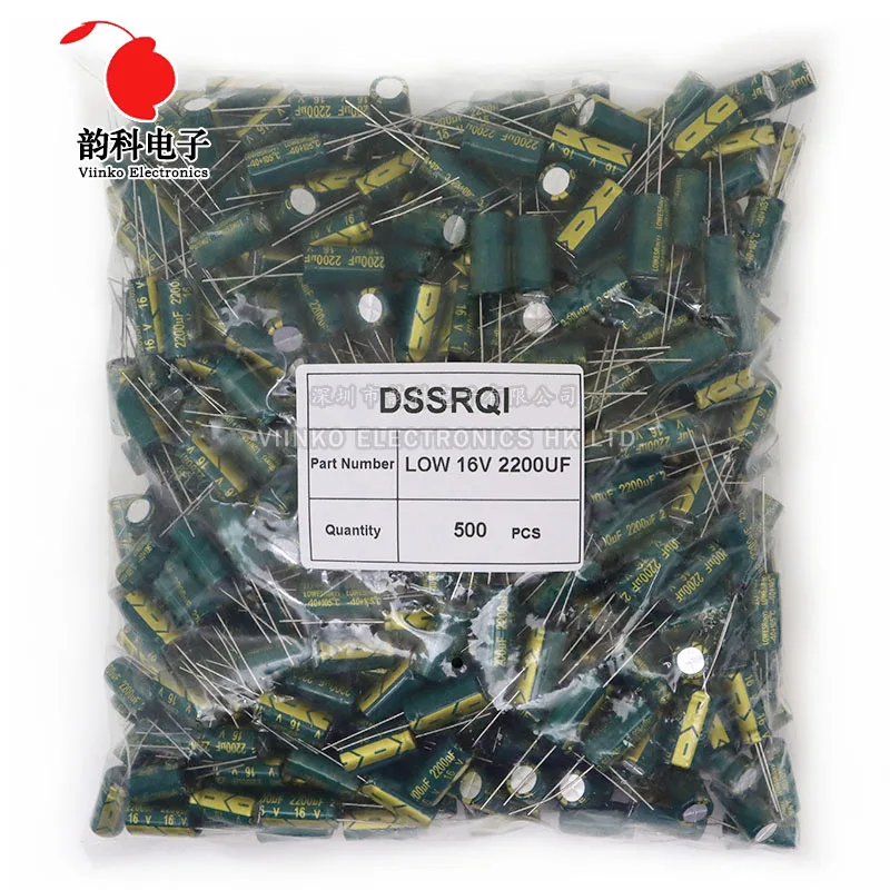 50-1000pcs 10v 16v 25v 35v 50v 400v High Frequency Low Esr Aluminum ...