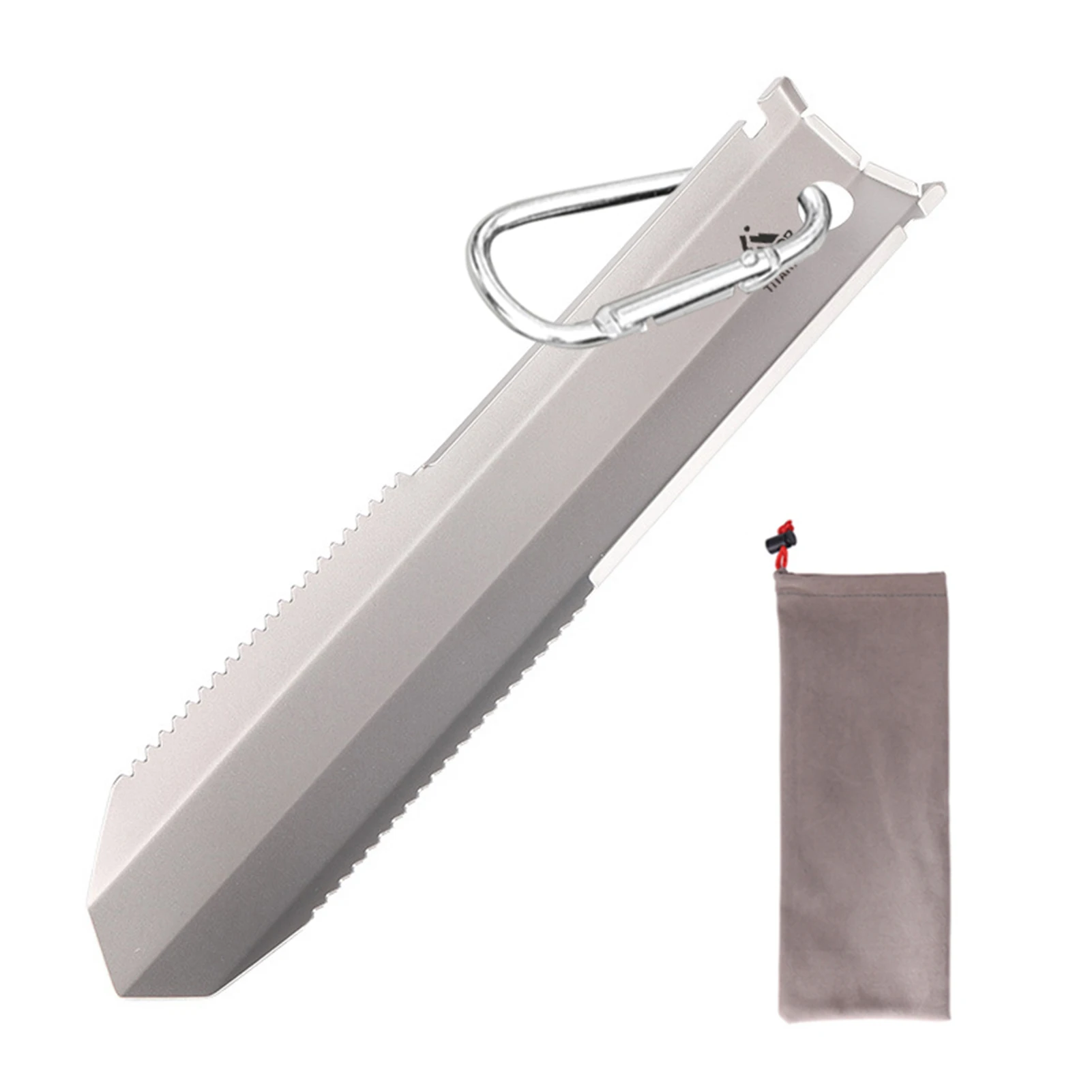 Titanium Garden Hand Serrated Shovel Outdoor Camping Hiking Fishing ...