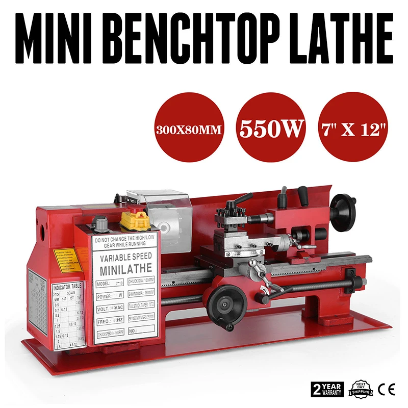 Mini Lathe Turning Lathe Machine Metal Gears 0618 Small Metalworking ...