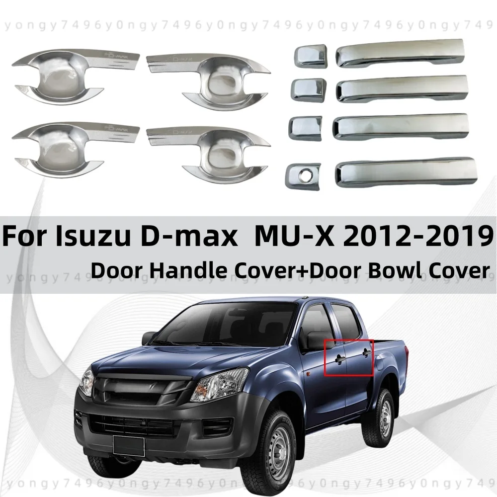 For Isuzu D-max Dmax 2012 2013 2014 - 2019 Chrome Door Handle Bowl ...