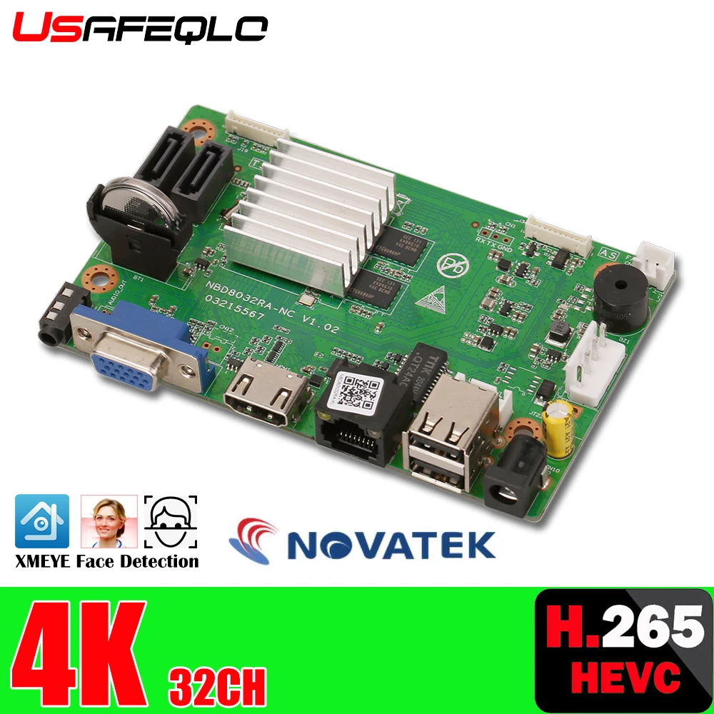 H.265 32ch 4k Nvr Network Dvr Digital Video Recorder Board Ip Camera ...
