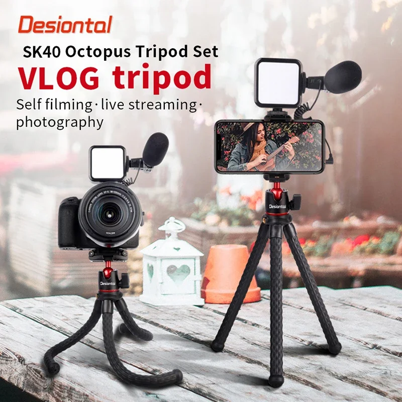 Flexible-Table-Tripod-For-Phone-Mobile-Camera-Holder-Clip-Smartphone ...