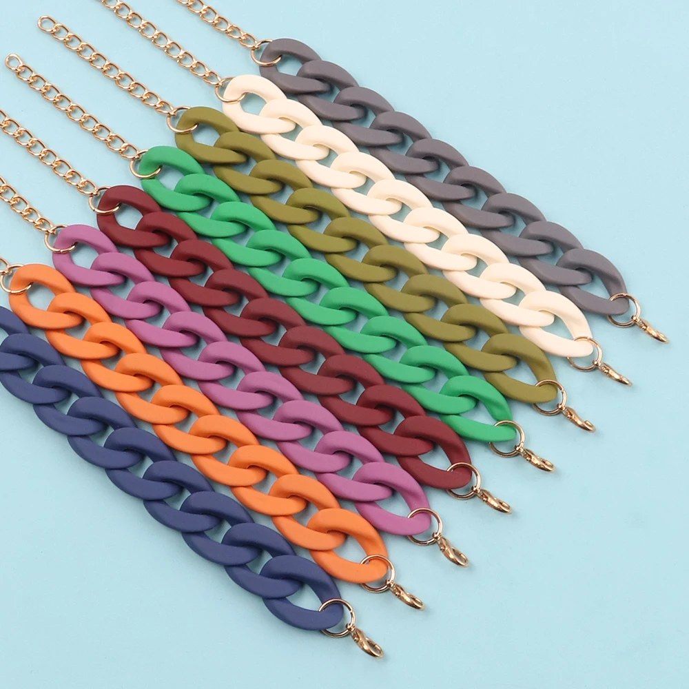 FishSheep-New-2022-Colorful-Acrylic-Chain-Bracelet-for-Women-Men-Trendy ...
