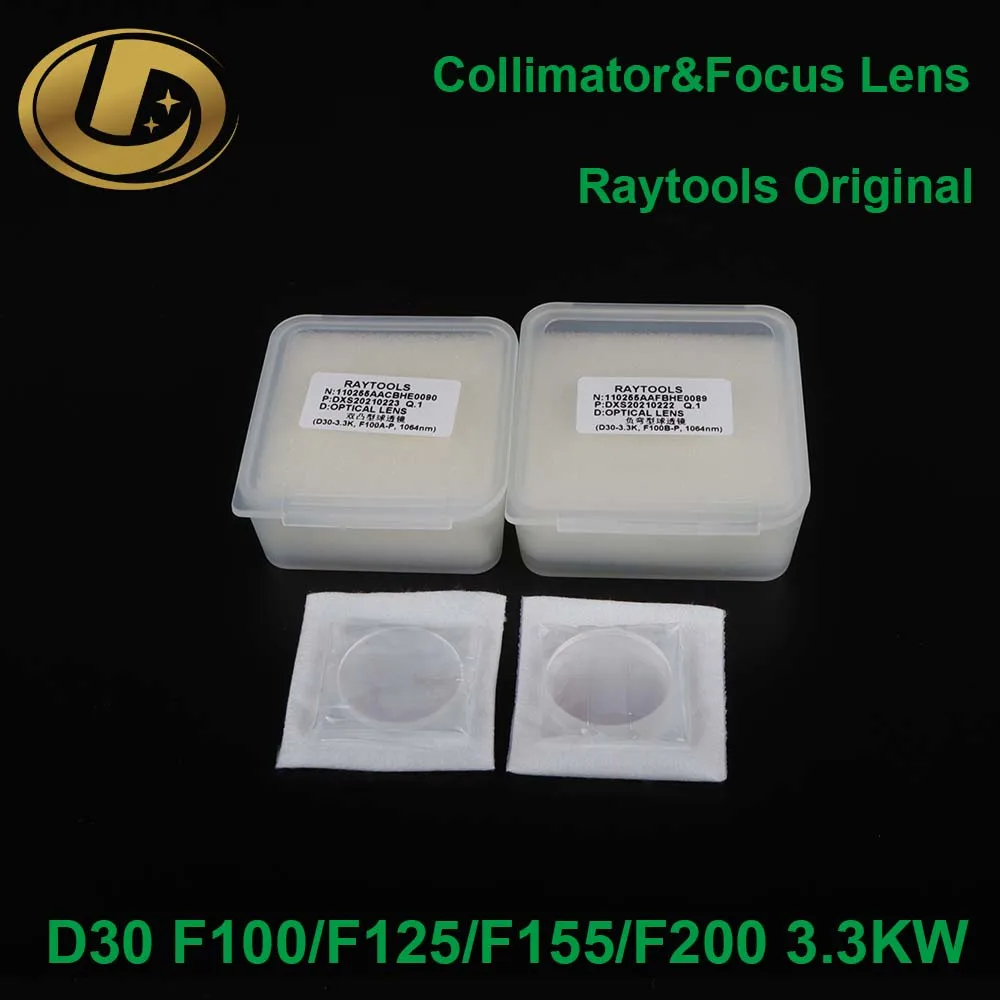 Original Raytools Collimator&Focus Lens D30F100/125/155 2KW 3.3KW For ...
