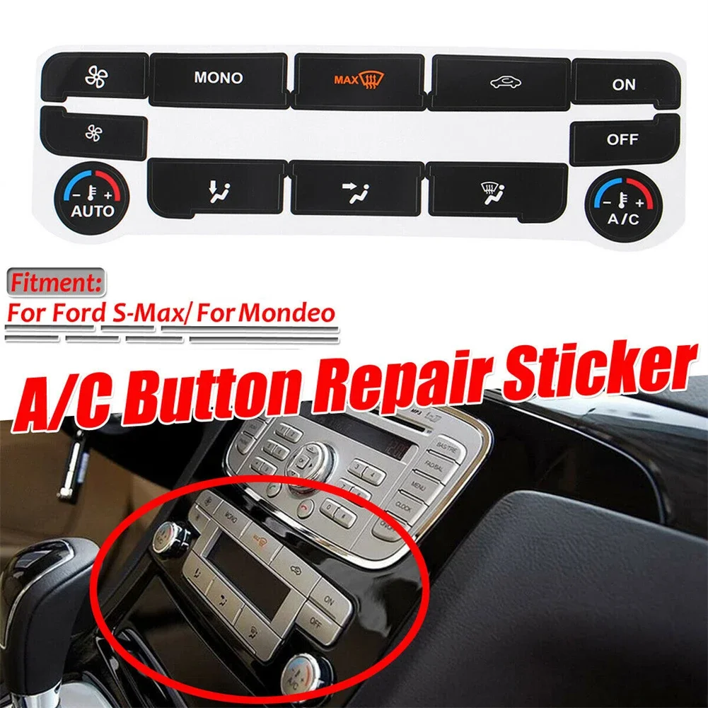 A-Set-Of-Stickers-A-C-Button-Sticker-Fits-For-Ford-S-Max-Air ...