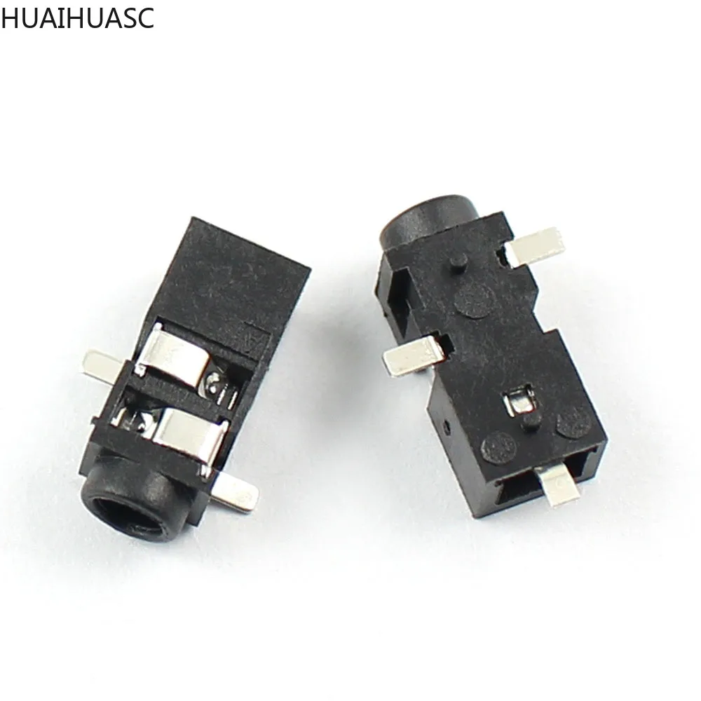 100pcs Pj208 2.5mm Headphone Jack Female Audio Connector 3 Pin Smt Smd ...