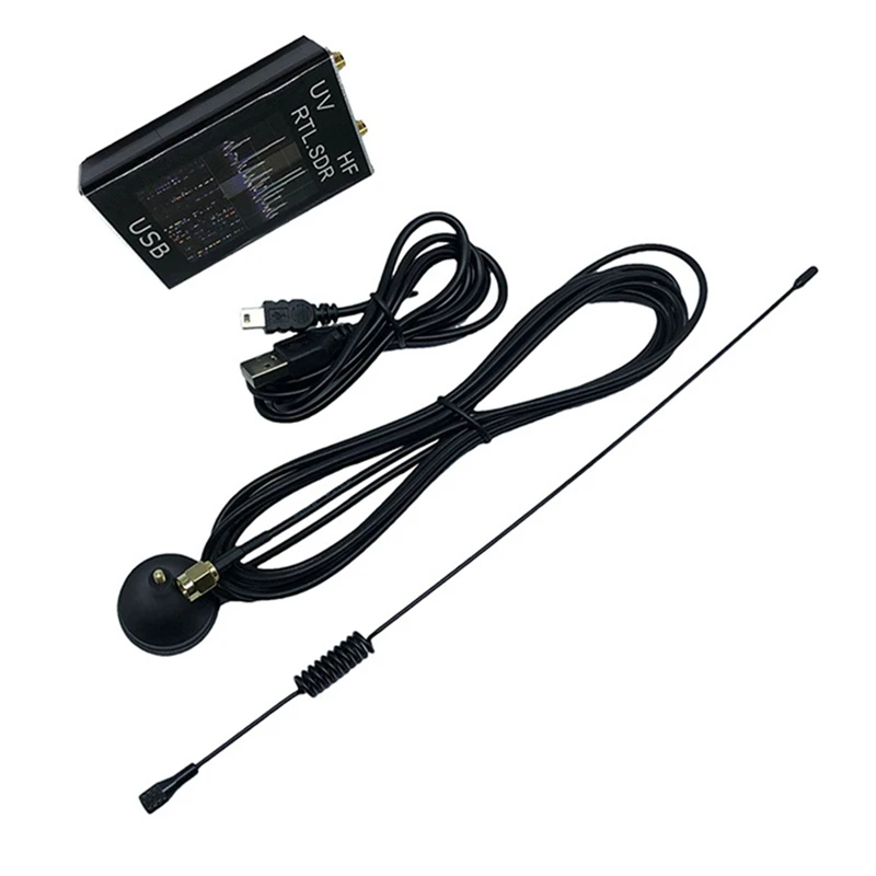 Receptor de rádio 100khz 1.7ghz uv hf RTL SDR usb sintonizador rtlsdr ...