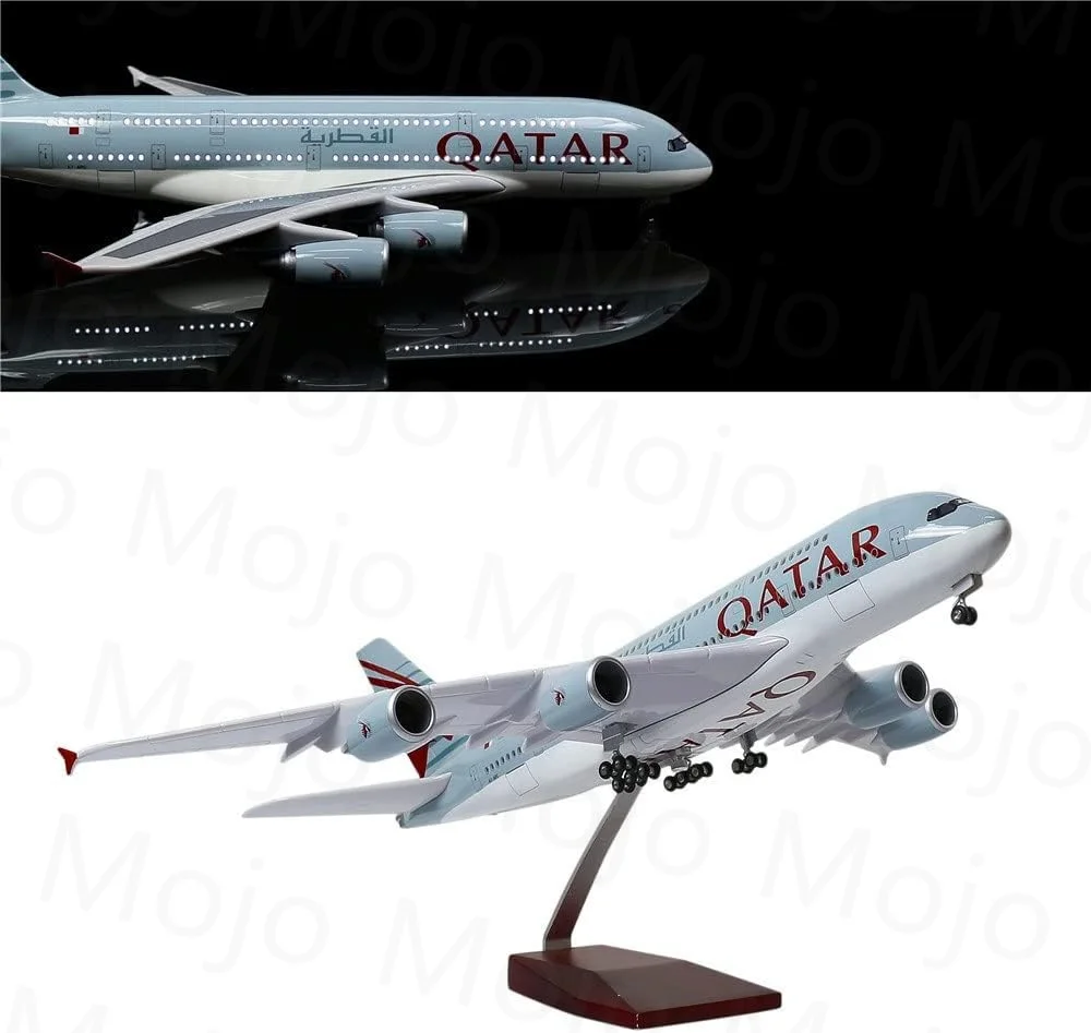1-160-Scale-47cm-Aircraft-Model-Qatar-A380-Aircraft-Model-Resin ...