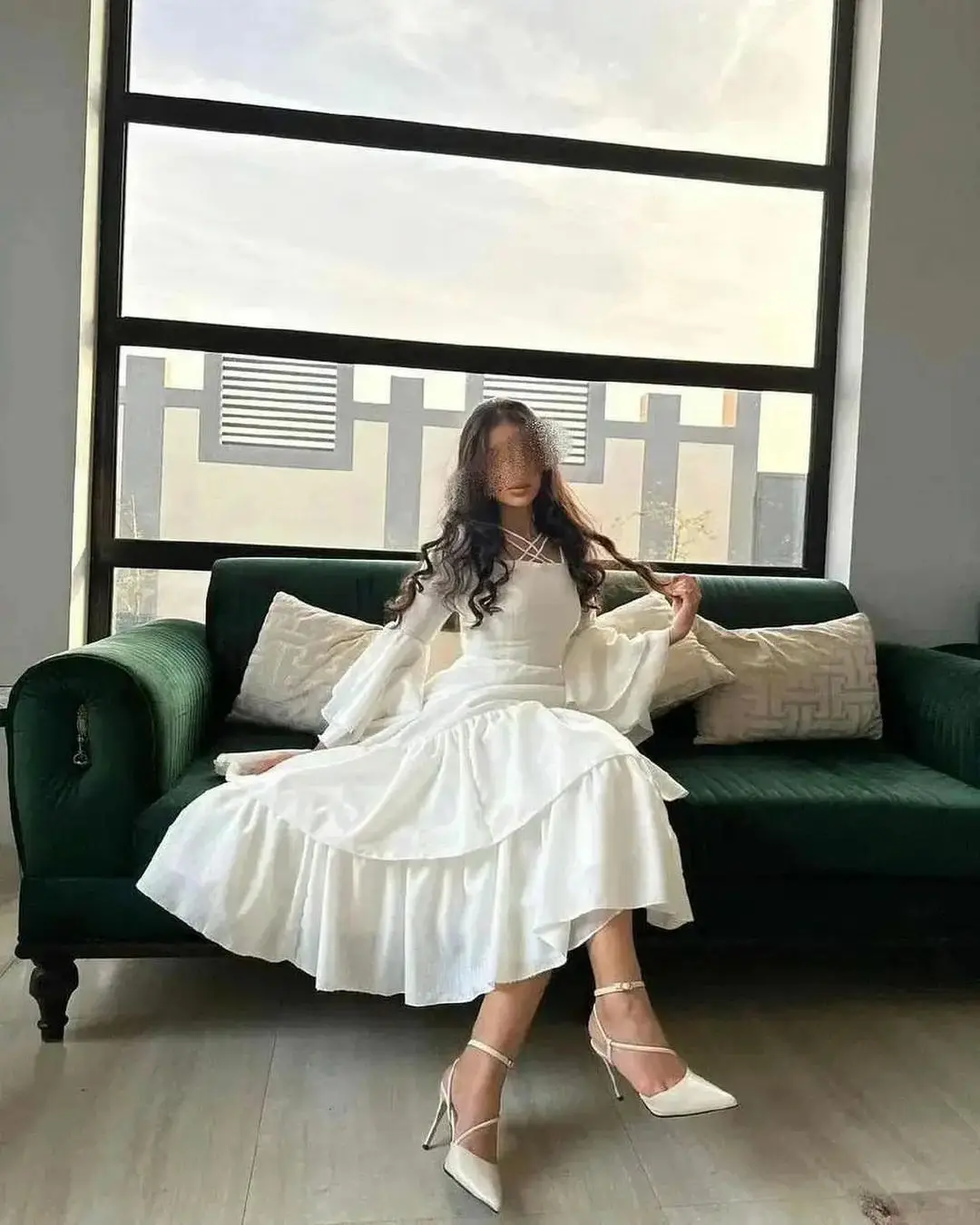 Fortunate-Evening-Elegant-Long-Sleeve-O-neck-A-line-Frilly-Ankle-length ...