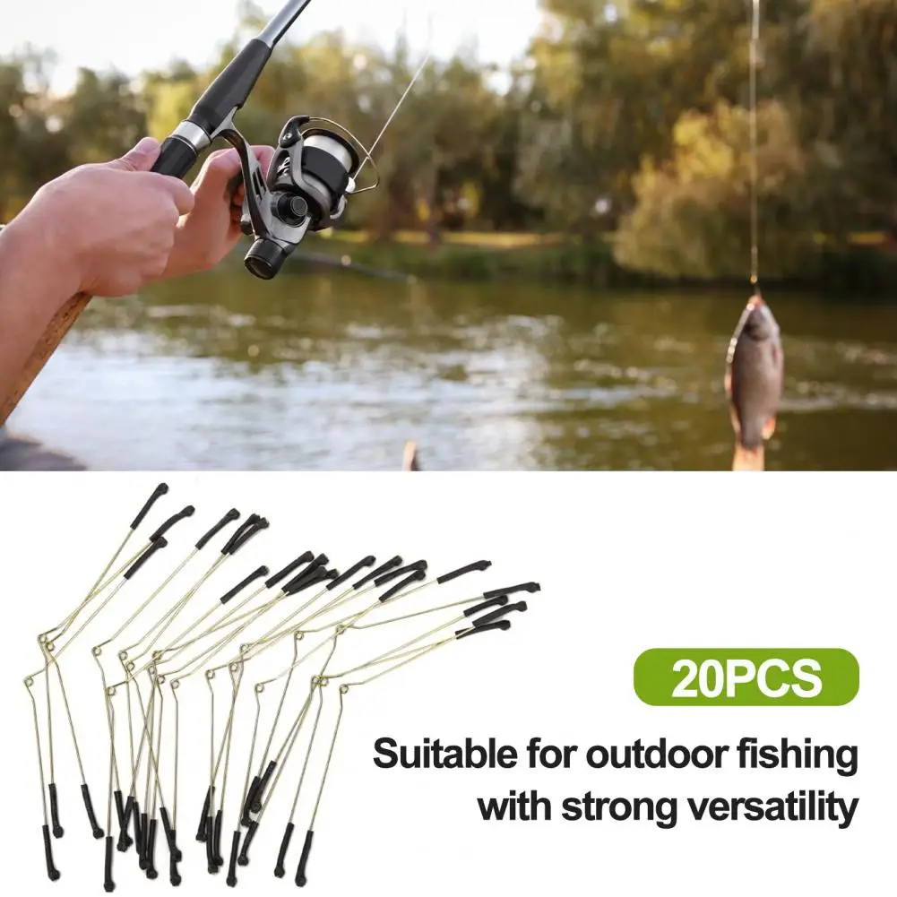 20Pcs-Fishing-Line-Splitters-Rustproof-Double-Hooks-Contactor-Device ...
