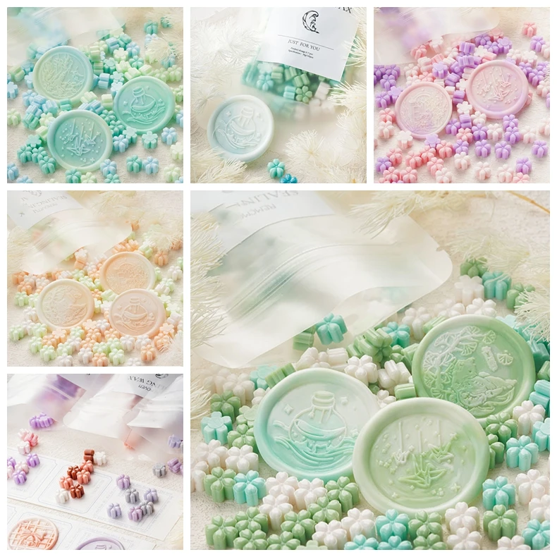 130pcs/Bag Seal Wax Beads Flower Wax Particles For Scrapbooking ...