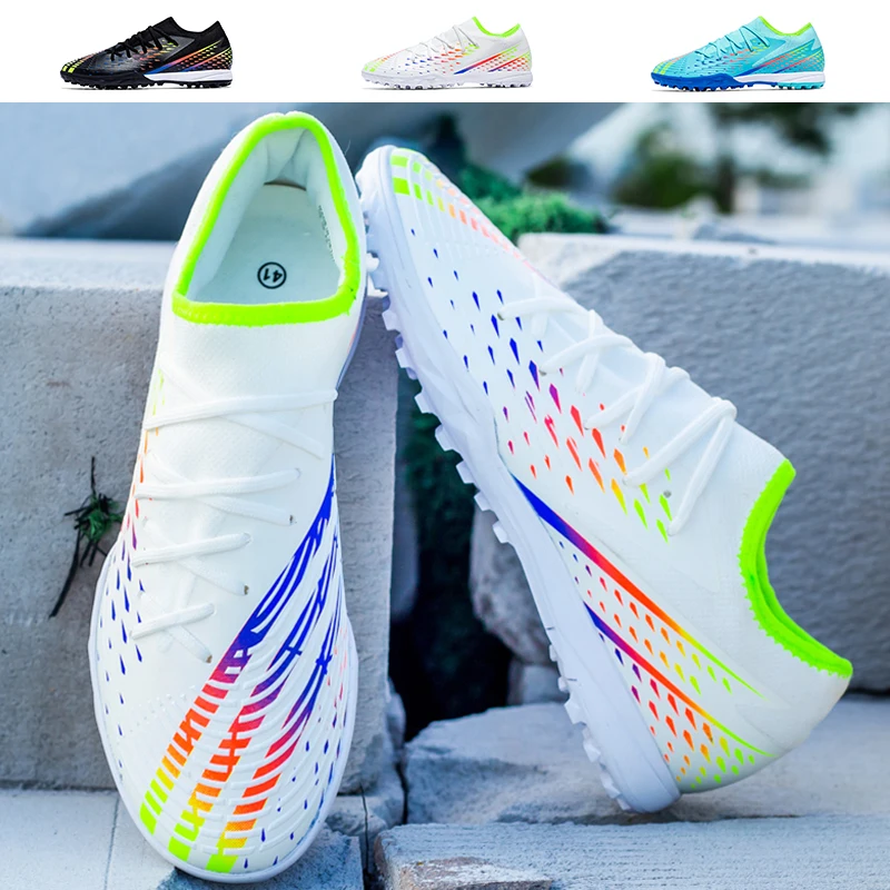 Mens-Football-Shoes-Five-a-side-Soccer-Shoes-Breathable-Turf-Soccer ...