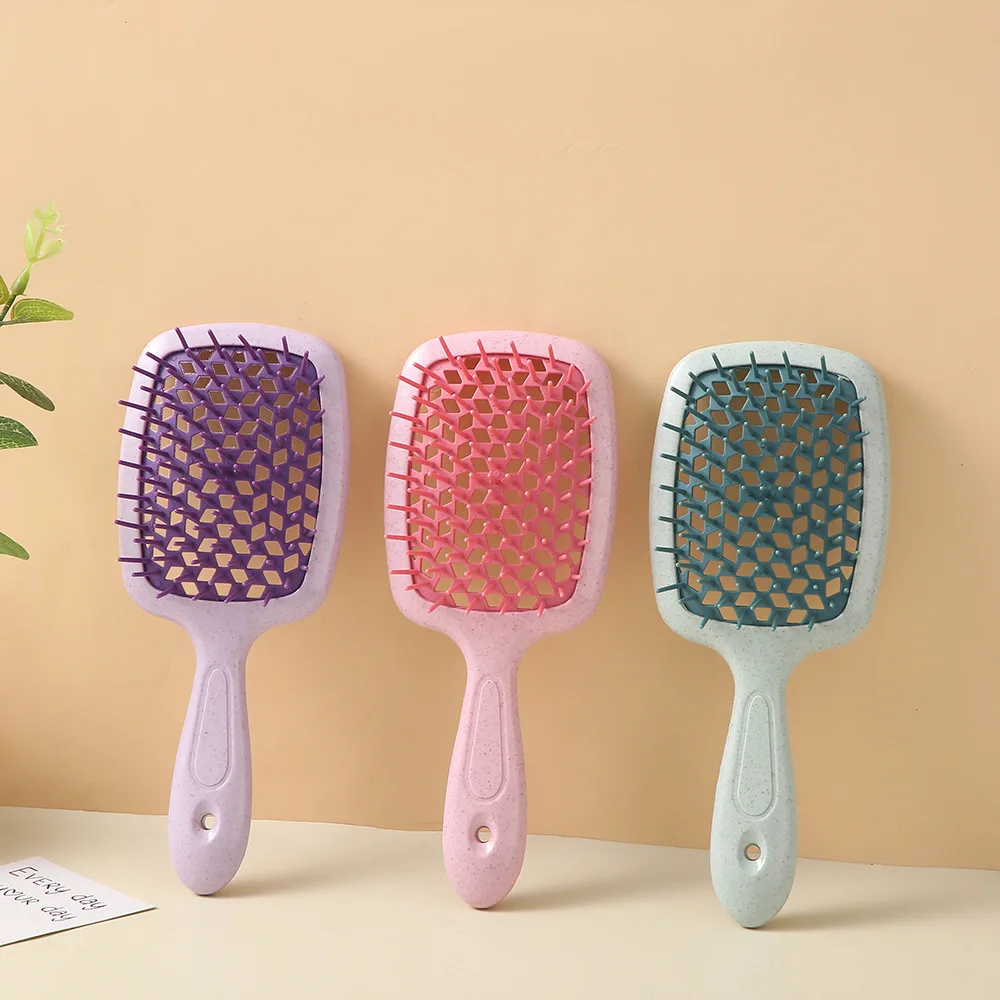 Detangling-Hair-Brush-Tangled-Hair-Comb-Hollow-Out-Massage-Combs-Curly ...