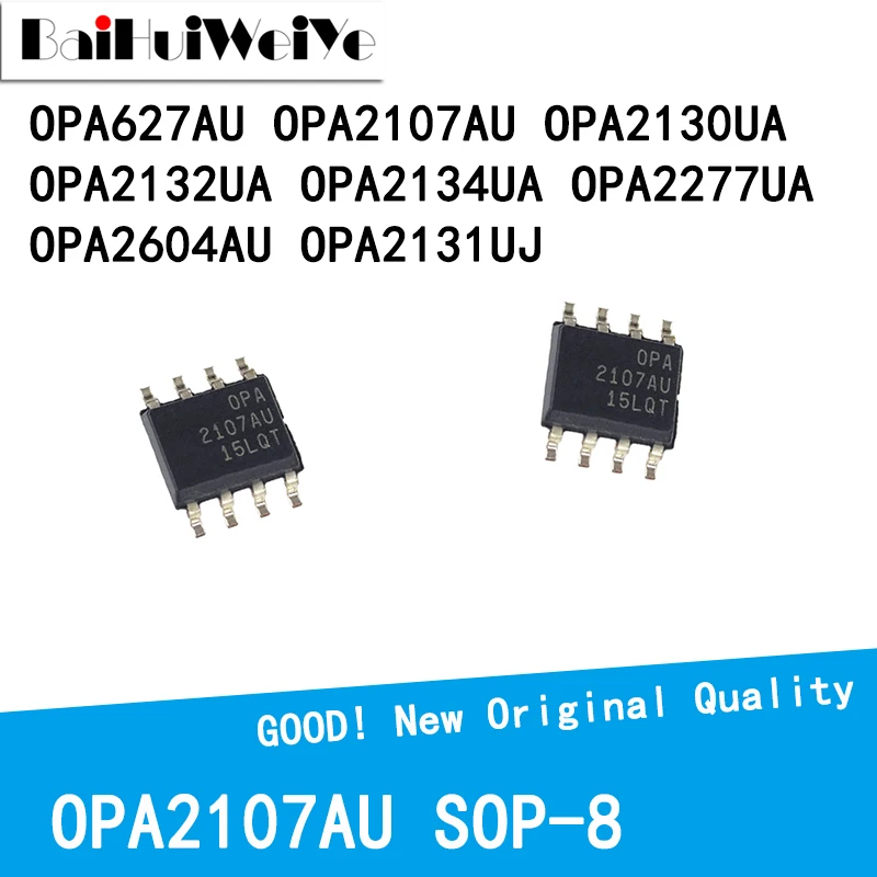 5PCS-LOT-OPA627AU-OPA2107AU-OPA2130UA-OPA2132UA-OPA2134UA-OPA2277UA-OPA2604AU-OPA2131UJ-SMD-SOP ...