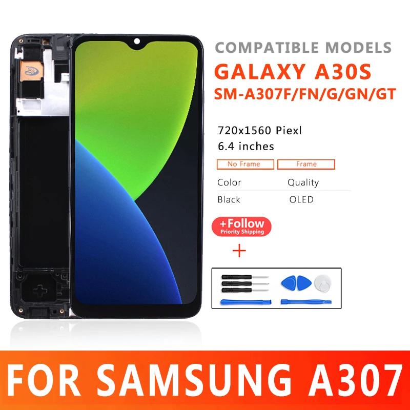 6-4-Display-For-Samsung-Galaxy-A30s-A307-LCD-Display-Touch-Screen ...