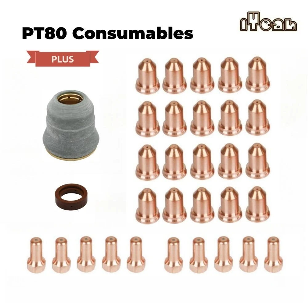 Consumables Of PT80 PTM80 Non-HF Pilot Arc Plasma Torch Used By CUT80 CNC And CUT70
