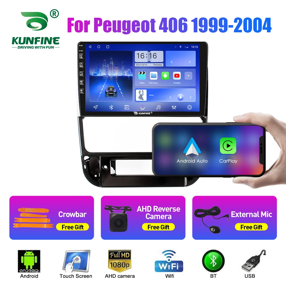 2Din Android Car Radio For Peugeot 406 1999-2004 Audio Multimedia ...