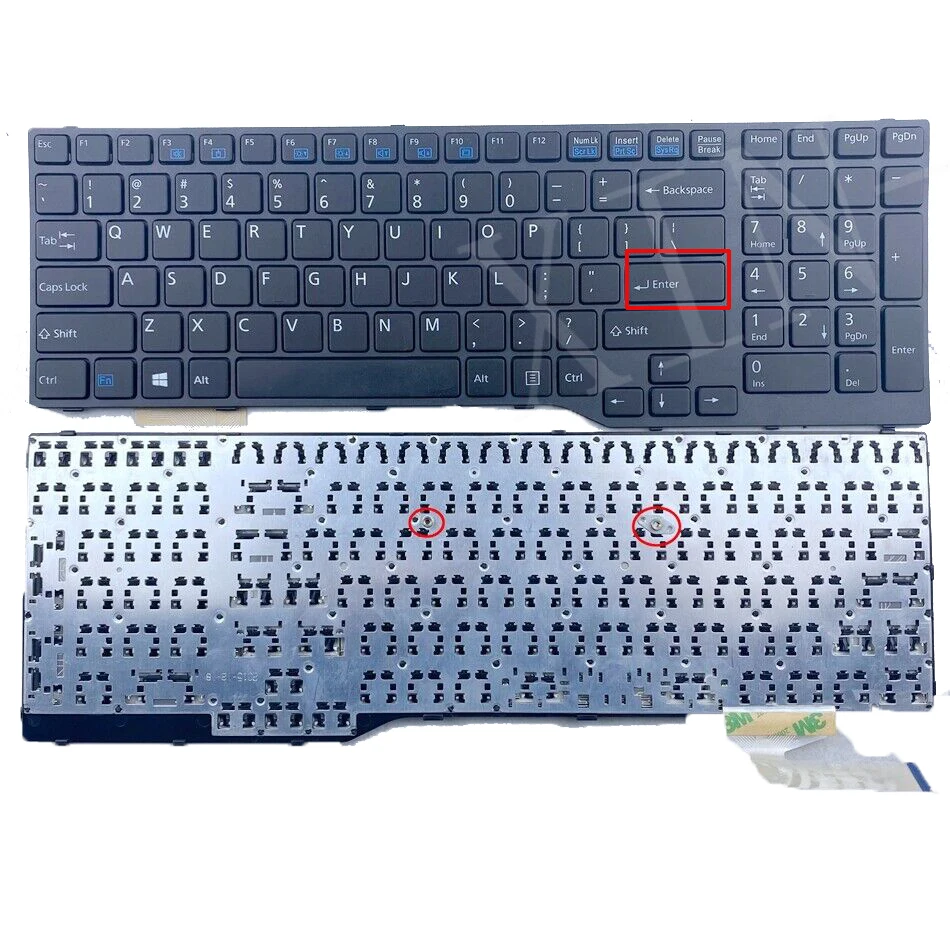 US-Keyboard-For-FUJITSU-LIFEBOOK-A514-A544-A554-A555-AH544-AH555-AH564 ...