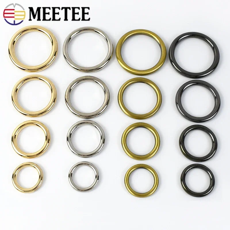 5-10Pcs-5mm-Thick-Metal-Ring-15-50mm-O-Rings-Buckle-Circle-Connection ...