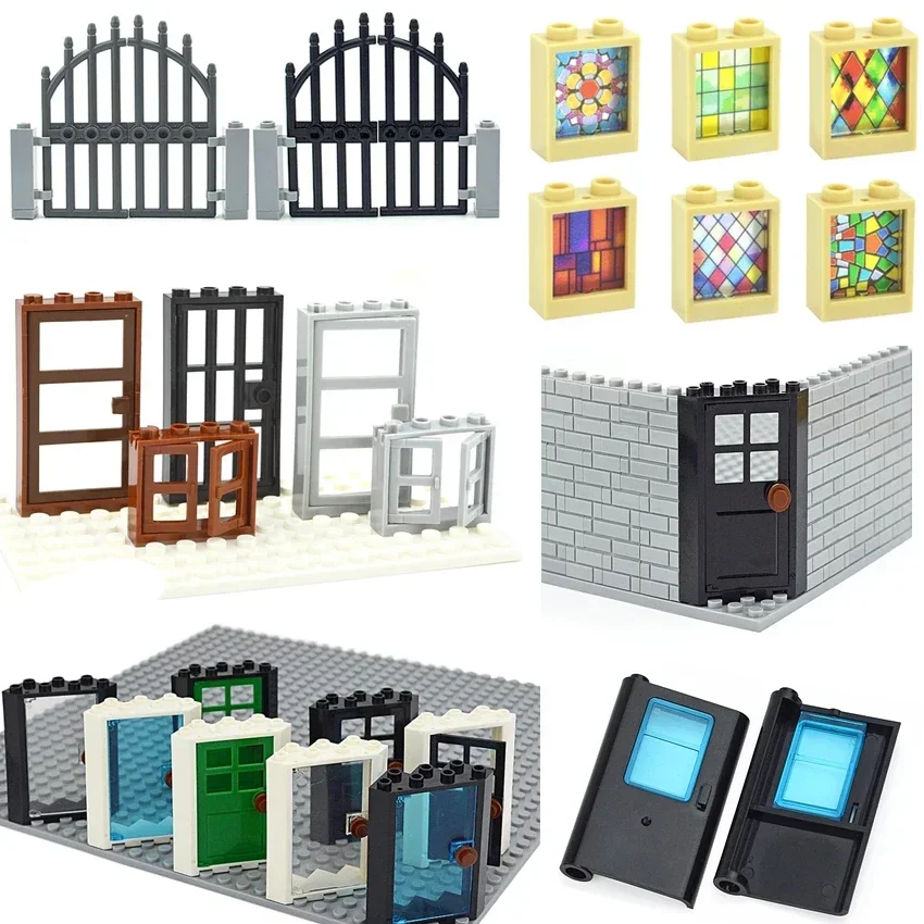 DIY City Friends Toys House MOC Parts Fence Stairs Ladder Gate Building ...