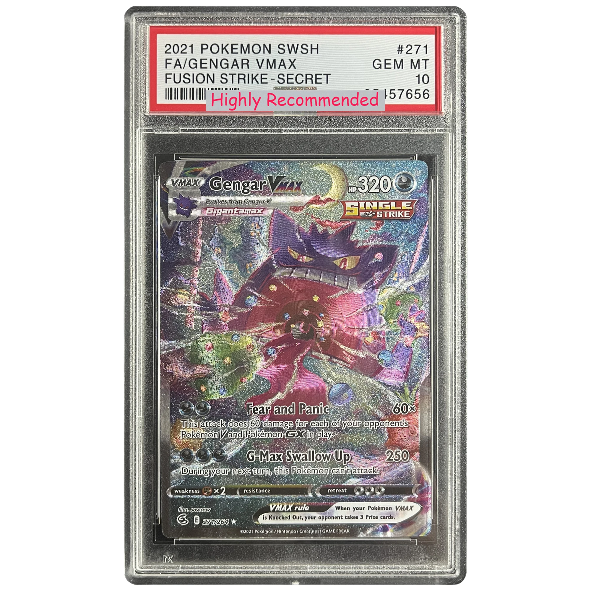 Diy Self Made PTCG Gengar English Version Collection Card Copy Version ...