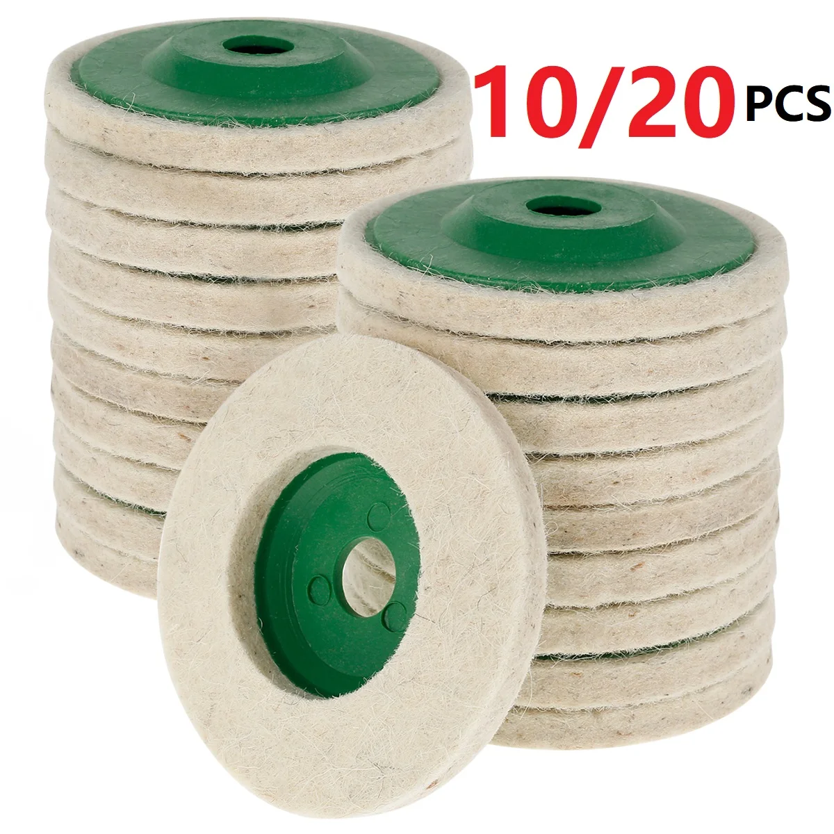 10PCS-4-Inch-Wool-Polishing-Wheel-Buffing-Pads-Angle-Grinder-Wheel-Felt ...