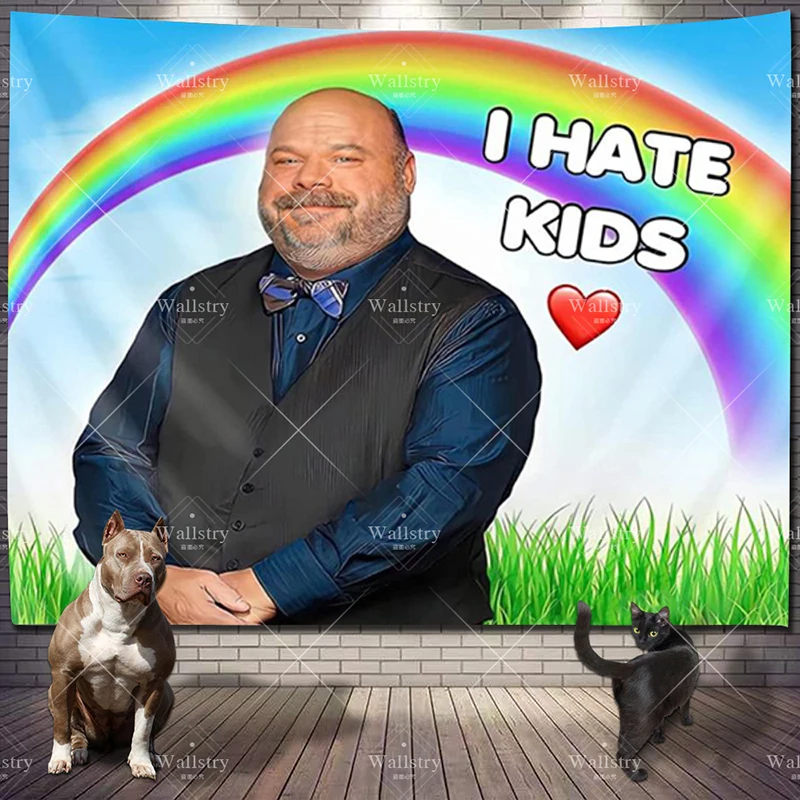 Bertram-Wall-Hanging-Funny-Meme-Decorative-Tapestry-Abstract-Living ...