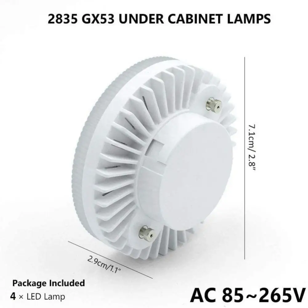 /Pack Led Szekrény Villanykörte Gx53 Fő Könnyű Pc-Vel Történő Csere Down Light Mennyezet ...