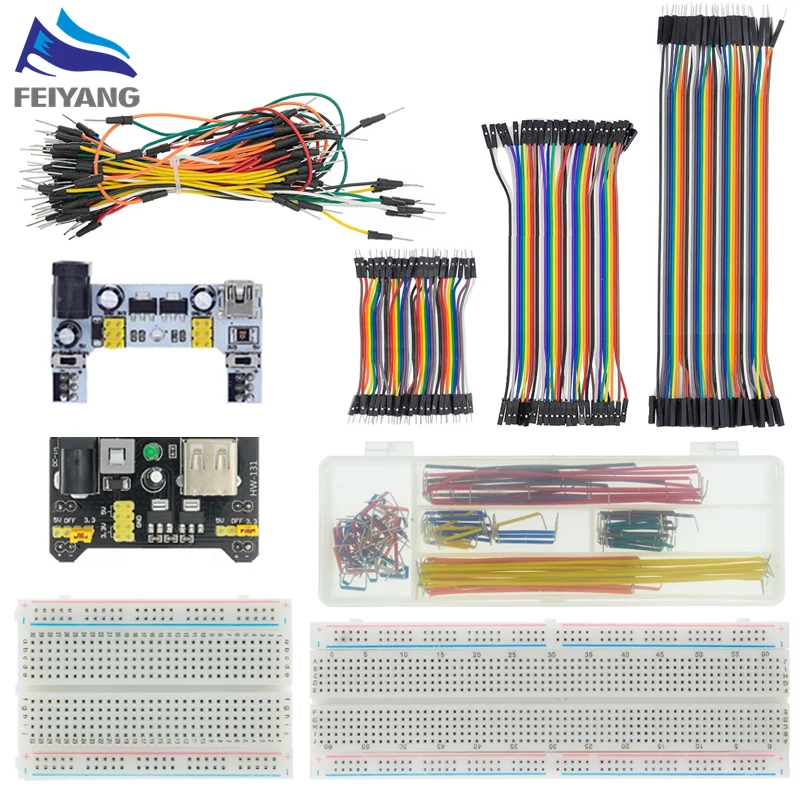 3-3V-5V-MB-102-Breadboard-Power-Module-400-830-Points-Solderless ...