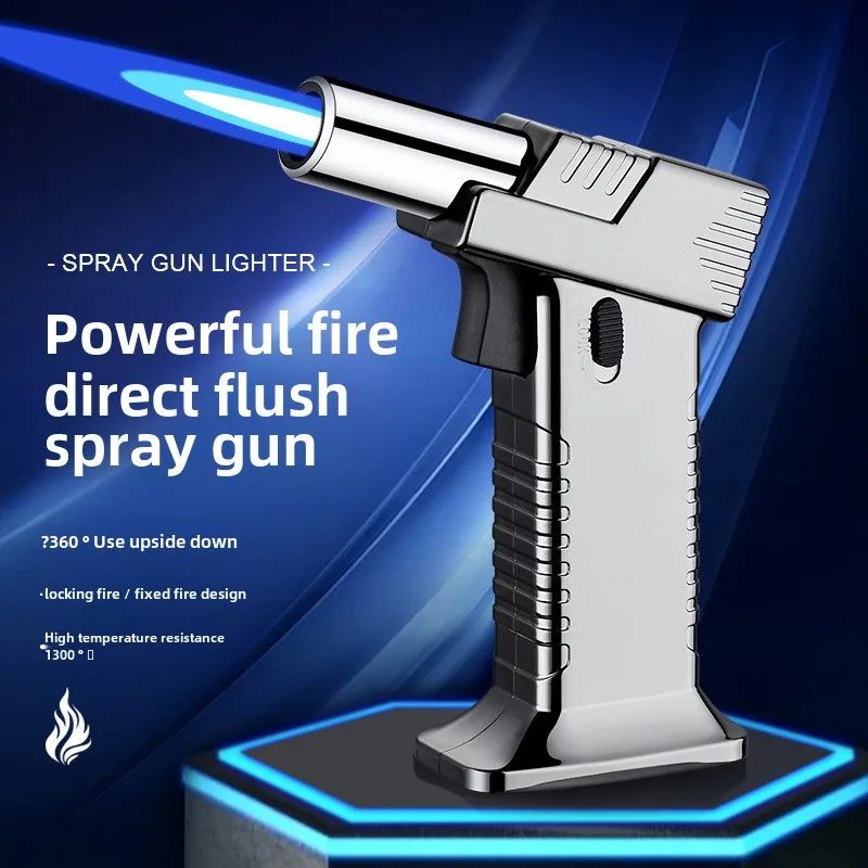 New-Butane-Gas-Lighter-High-Temperature-Blue-Flame-Direct-Jet-Lighter ...