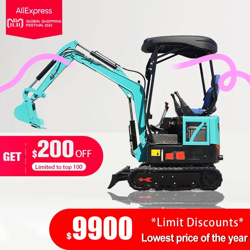 1.5 T Miniature Backhoe Excavadora Mini Digger Excavator/micro Digger ...