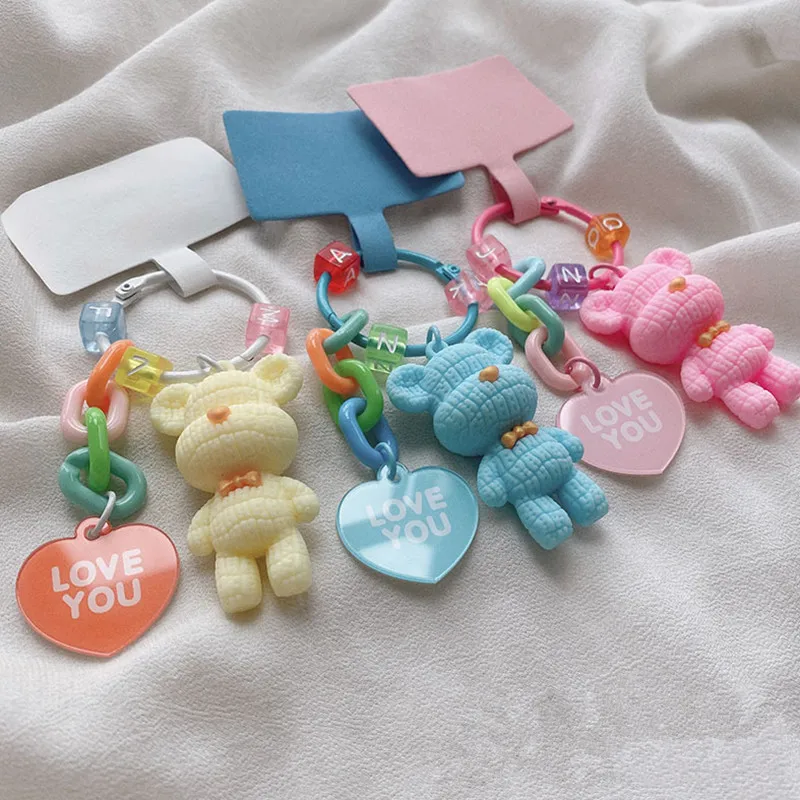 Cartoon-Bear-Flower-Hanging-Phone-Chain-for-IPhone-Girls-Cellphone ...