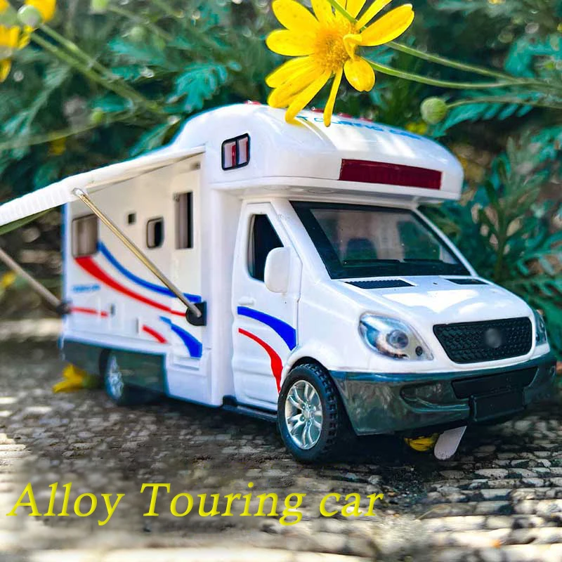 1-32-Alloy-Travel-Caravan-Model-Toy-Vehicle-Music-Sound-Light-Door ...