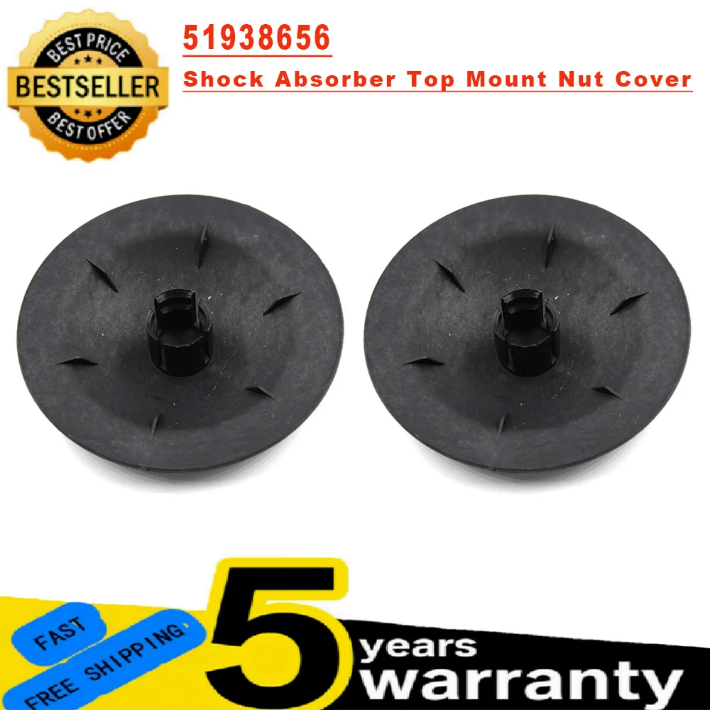 Pair-Front-Shock-Absorber-Top-Mount-Nut-Cover-51938656-Replacement-Fit ...
