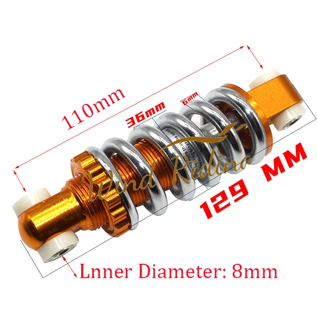 Original FLJ T11 Electric Scooter Rear Spring Shock Absorber 110/125mm ...