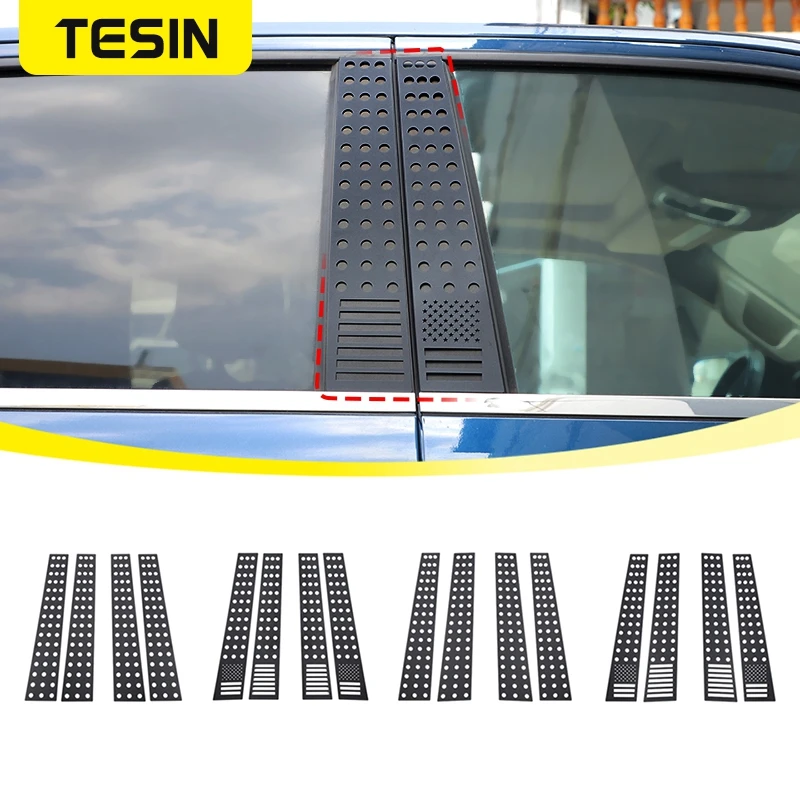 TESIN-Aluminum-Alloy-Car-Window-Center-Column-Decoration-Cover-Sticker ...