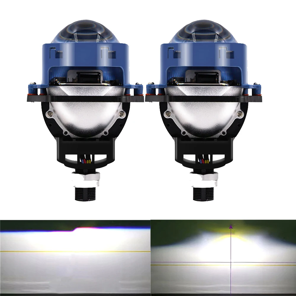 2PCS-SET-Car-Led-Laser-Projector-Lens-Bi-Led-Headlight-65W-Non ...